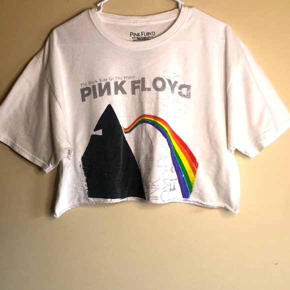 Pink Floyd | Tops | Pink Floyd Cut Off White Shirt Sleeve Tee Shirt ...